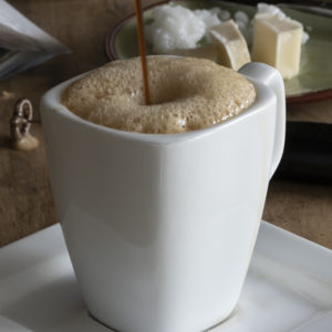 Homemade Keto Butter Coffee with MCT Oil & Chaga - Garlic Girl